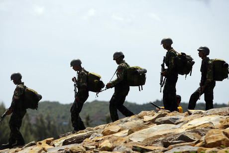 Indonesia National Army Soldiers Raiders Unit Editorial Stock Photo ...