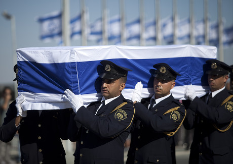Israeli Knesset Guards Carry Coffin Former Editorial Stock Photo ...