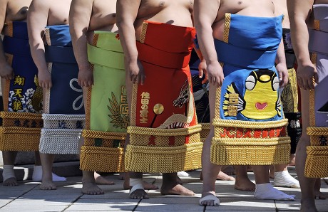Sumo Wrestlers Attend Ritual Ceremony Yasukuni Editorial Stock Photo ...