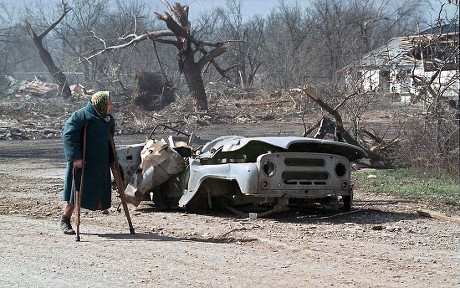 Grozny Chechnya Russian Federation Invalided Woman Editorial Stock ...