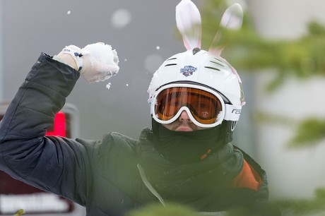 Member Snowball Throwing Team Made Three Editorial Stock Photo - Stock ...
