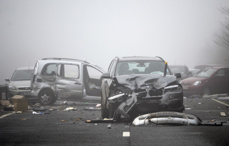 General View Scene Multiple Car Collision Editorial Stock Photo - Stock ...