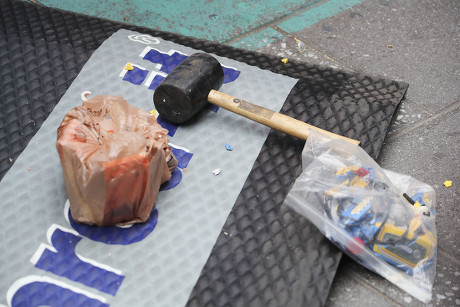 Smashed Objects Symbolizing Unpleasant Experiences Year Editorial Stock ...