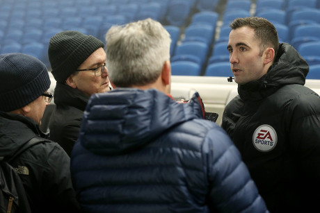 Referee Christopher Kavanagh Talks Media After Editorial Stock Photo ...