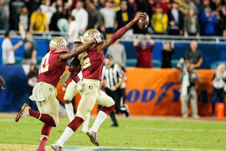 Wide Receiver Travis Rudolph 15 Celebrates Editorial Stock Photo ...
