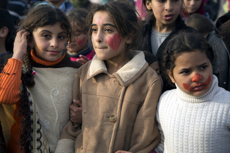 Iraqi Girl Face Painting Attend Show Editorial Stock Photo - Stock ...