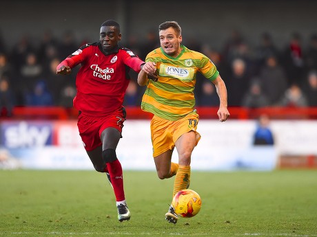 Yeovil Captain Ryan Dickson Fights Ball Editorial Stock Photo - Stock ...