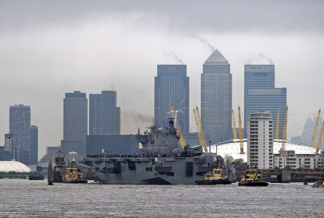 British Royal Navys Largest Ship Hms Editorial Stock Photo - Stock ...
