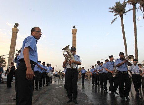 Members Libyan Police Brass Band Parade Editorial Stock Photo - Stock ...