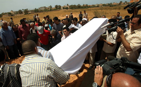 Libyans Carry Coffin Convicted Lockerbie Panam Editorial Stock Photo ...