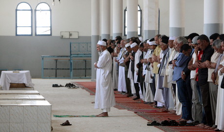 Libyans Perform Funeral Prayers Next Coffin Editorial Stock Photo ...