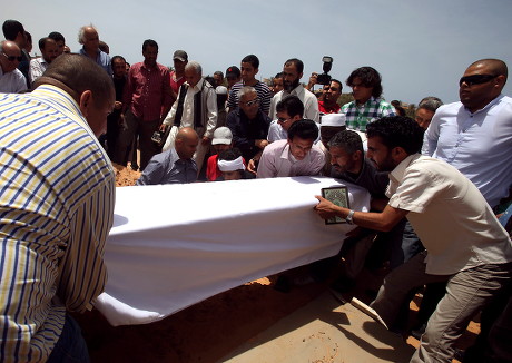 Libyans Carry Coffin Convicted Lockerbie Panam Editorial Stock Photo ...
