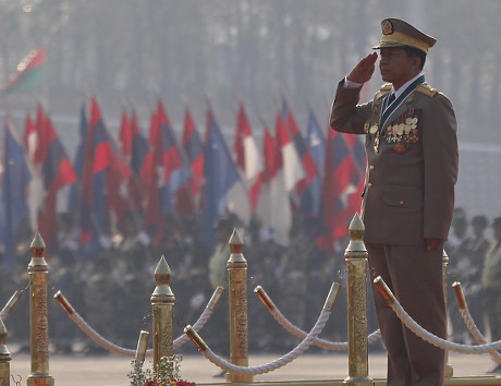 General Min Aung Hlaing Commander Chief Editorial Stock Photo - Stock ...