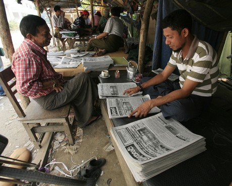 Newspaper Distributor Prepares Stateowned Myanmar Daily Editorial Stock ...