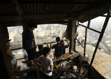 Filipino Displaced By Fire Rest Inside Editorial Stock Photo - Stock ...