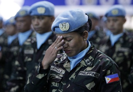 Filipino Female Soldier Part United Nations Editorial Stock Photo ...