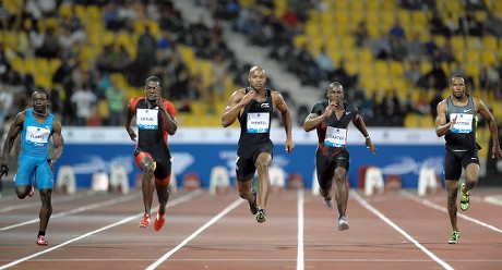 Lr Jamaicas Lerone Clarke Justin Gatlin Editorial Stock Photo - Stock ...
