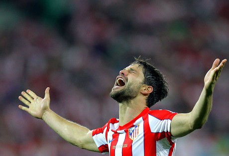Brazilian Forward Diego Atletico Madrid Celebrates Editorial Stock ...