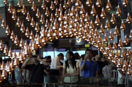 Travelers View Kinetic Rain Worlds Largest Editorial Stock Photo ...