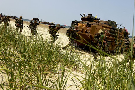 South Korean Marine Corps Action During Editorial Stock Photo - Stock ...