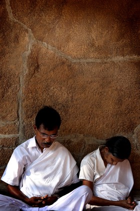 Sri Lankan Buddhist Devotees Meditate Beside Editorial Stock Photo ...