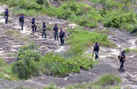 Thai Border Patrol Police Officers Move Editorial Stock Photo - Stock ...