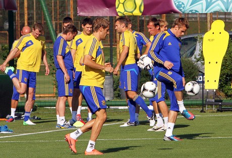 Ukrainian National Soccer Team Players Perform Editorial Stock Photo ...