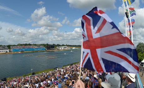 Spectators Watching Mens Eight Repechage During Editorial Stock Photo ...