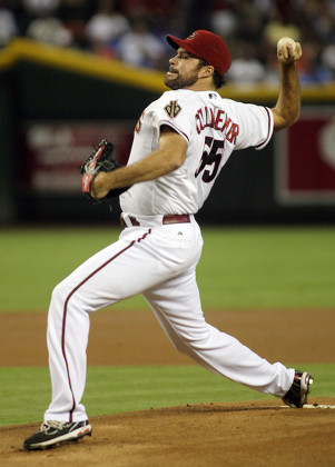 Arizona Diamondbacks Josh Collmenter Delivers Pitch Editorial Stock ...