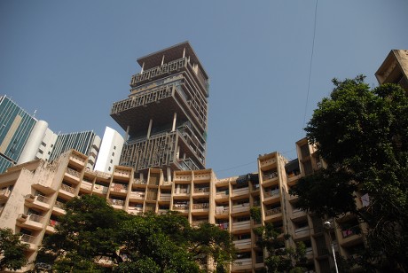View 27storey Antilia Behind C Newly Editorial Stock Photo - Stock ...