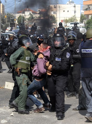 Israeli Riot Police Arrests Israeli Arab Editorial Stock Photo - Stock ...