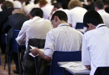 Gcse Examinations Gcse Student Looks Question Editorial Stock Photo ...