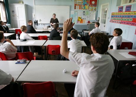 Student Puts Their Hand Answer Question Editorial Stock Photo - Stock ...