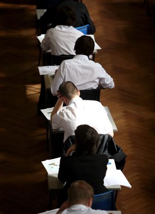 Gcse Examinations Gcse Students Sitting Their Editorial Stock Photo ...