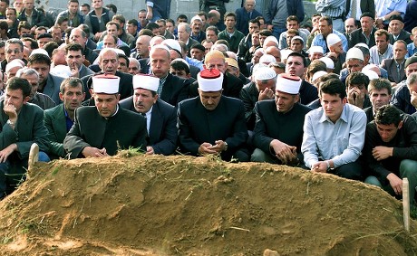 Tetovo Macedonia Mourners Attend Funeral Macedonian Editorial Stock ...