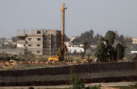 Heavy Machinery Operates On Egyptian Side Editorial Stock Photo - Stock ...
