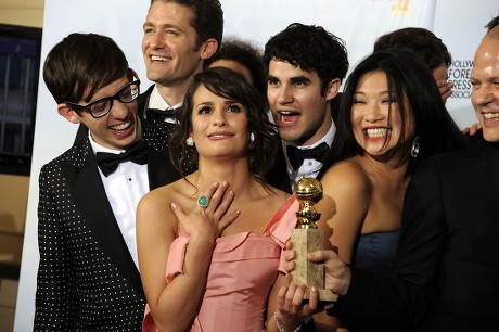 Cast Members Glee Hold Their Award Editorial Stock Photo - Stock Image ...