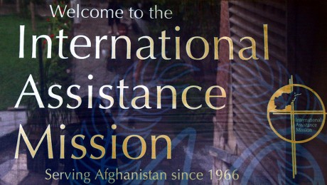 Board Installed Office International Assistance Mission Editorial Stock ...