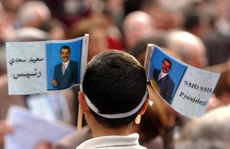 Supporter Said Sadi Leader Algerias Rally Editorial Stock Photo - Stock ...