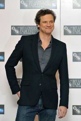 British Actor Colin Firth Poses During Editorial Stock Photo - Stock ...