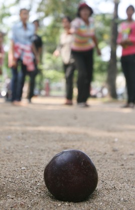 Cambodian People Play Traditional Game Bos Editorial Stock Photo ...