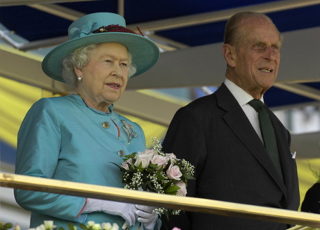 Britains Queen Elizabeth Ii Her Husband Editorial Stock Photo - Stock ...