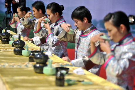 Tea Ceremony Performers Display Their Teamaking Editorial Stock Photo ...