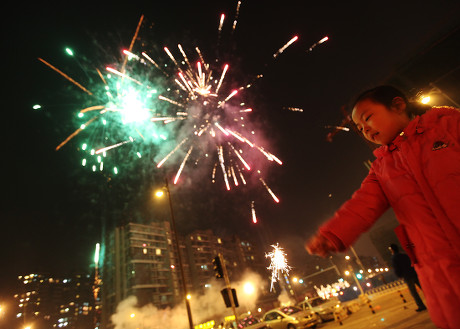 Chinese Girl Play Sparklers Fireworks Go Editorial Stock Photo - Stock ...