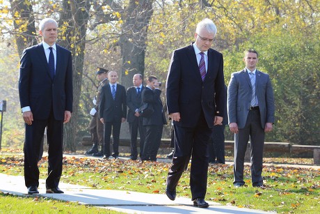 Croatian President Ivo Josipovic R His Editorial Stock Photo - Stock ...