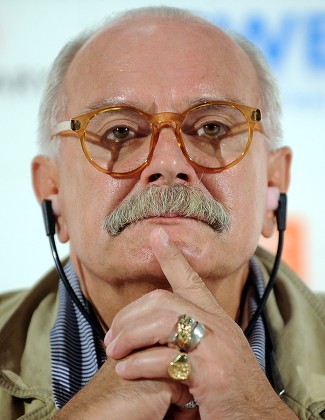 Russian Director Nikita Mikhalkov Attends Press Editorial Stock Photo ...