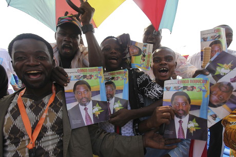 Congolese People Celebrate They Hold Brochures Editorial Stock Photo ...