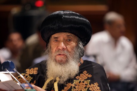 Egypts Coptic Church Head Pope Shenouda Editorial Stock Photo - Stock ...