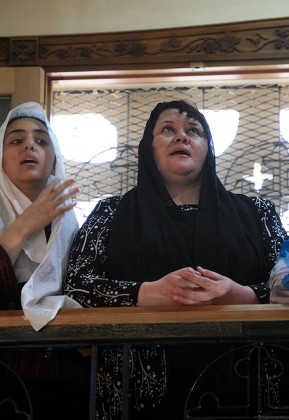 Egyptian Coptic Women Pray During Sunday Editorial Stock Photo - Stock ...