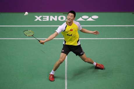 Chinese Jin Chen Returns Shuttlecock Finnish Editorial Stock Photo ...
